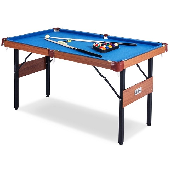 RACK Crux 55 in Folding Billiard/Pool Table (Blue) | RACK Pool Tables