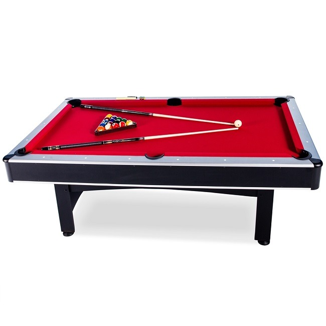 RACK Scorpius 7-Foot Multi Game Billiard/Pool with Table Tennis (Red ...