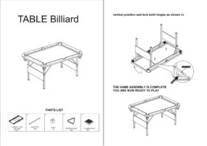 RACK Vega 6-Foot Folding BilliardPool Table Manual Instructions | RACK ...