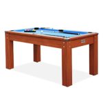 RACK Triad 7-Foot 3-in-1 Multi Game Swivel Billiard/Pool Table (Black ...