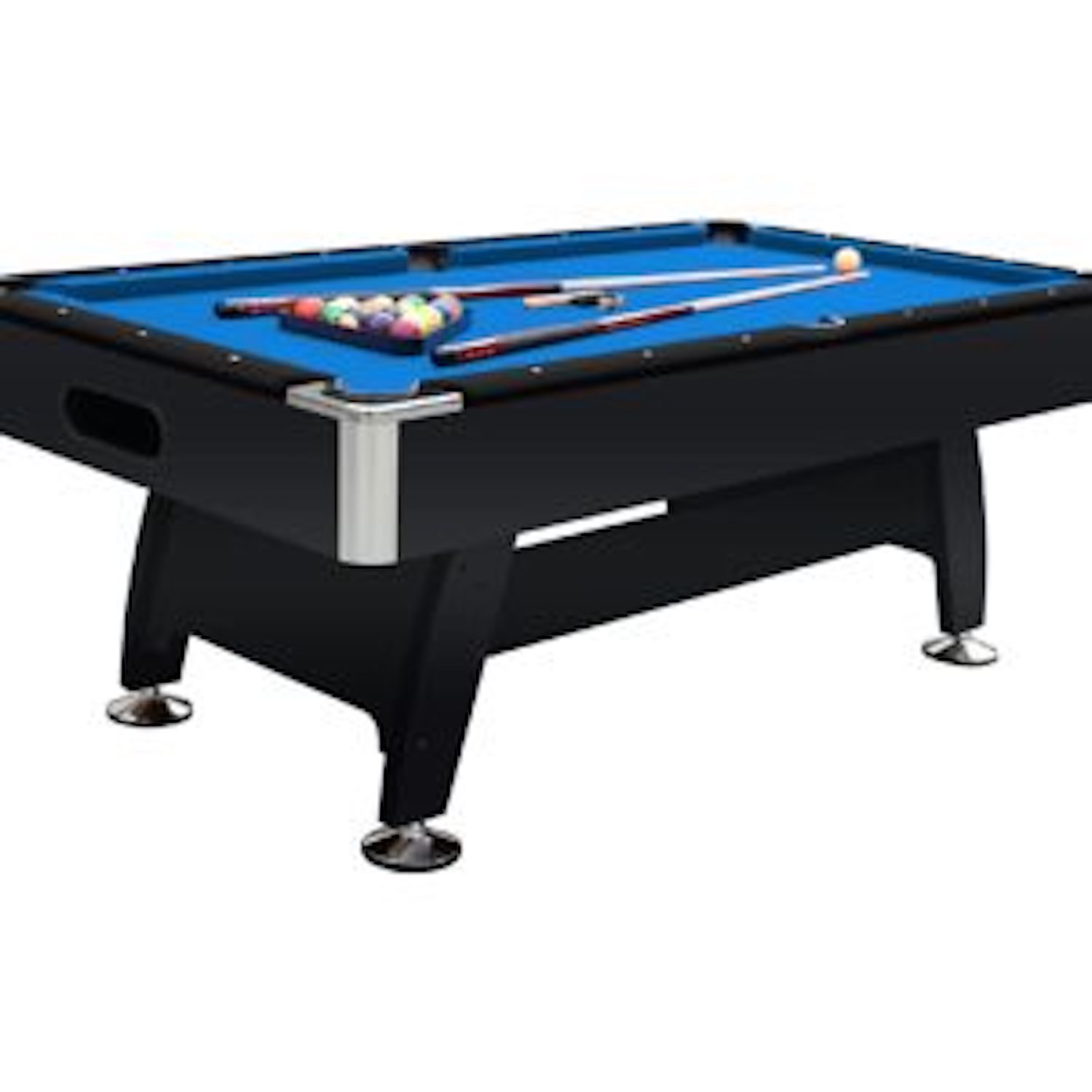 RACK Draco 7-Foot Tournament Billiard/Pool Table (Blue Felt with Black ...