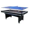 RACK Triad 7-Foot 3-in-1 Multi Game Swivel Billiard/Pool Table (Blue ...