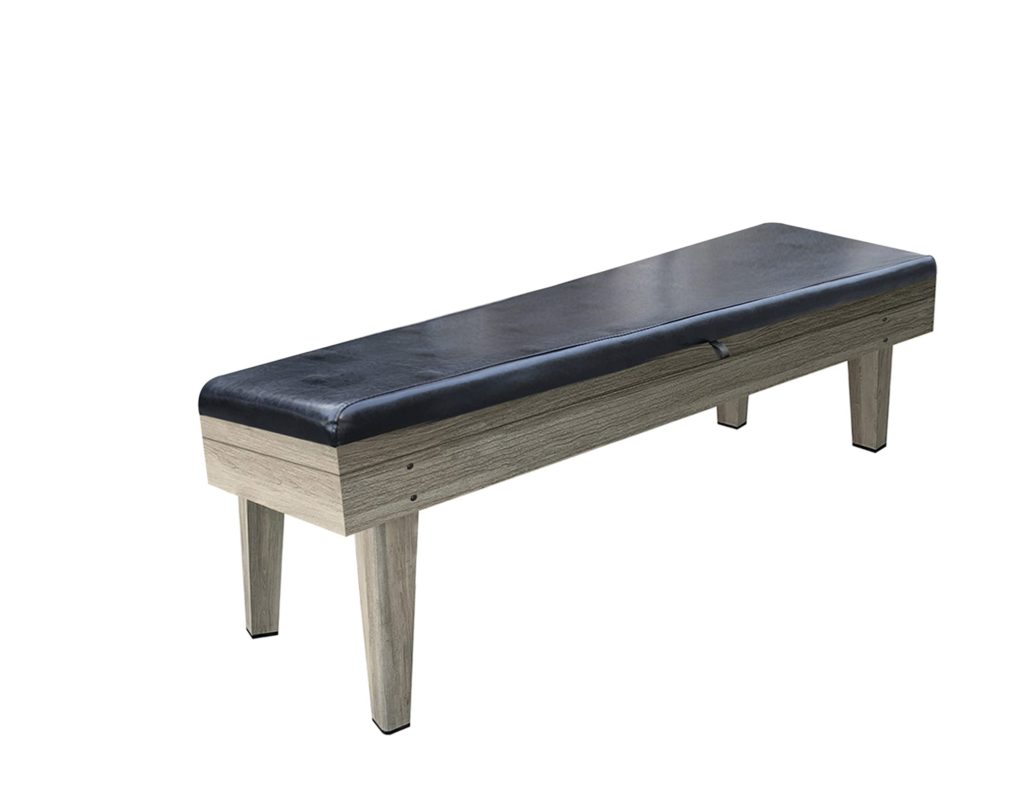 RACK Tuscany 6-Foot Storage Bench (Gray) | RACK Pool Tables