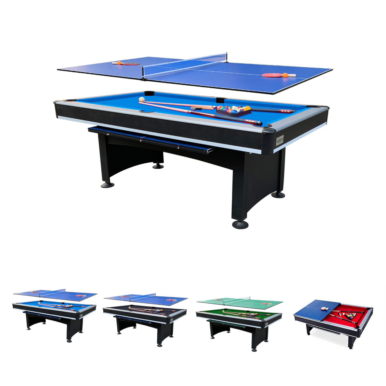 RACK Drogon 5.5-Foot Folding Billiard/Pool Table (Blue) | RACK Pool Tables