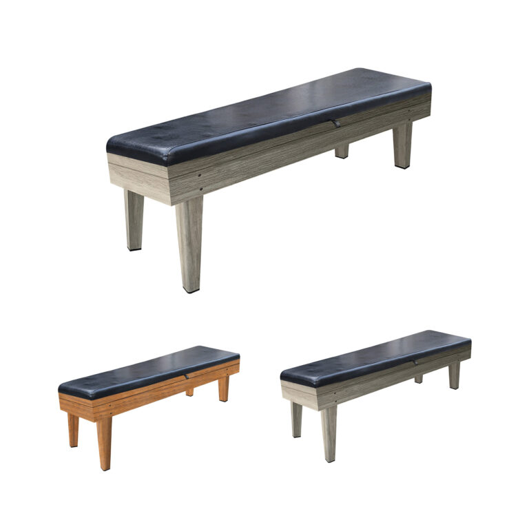 RACK Tuscany 6-Foot Storage Bench (Gray) | RACK Pool Tables