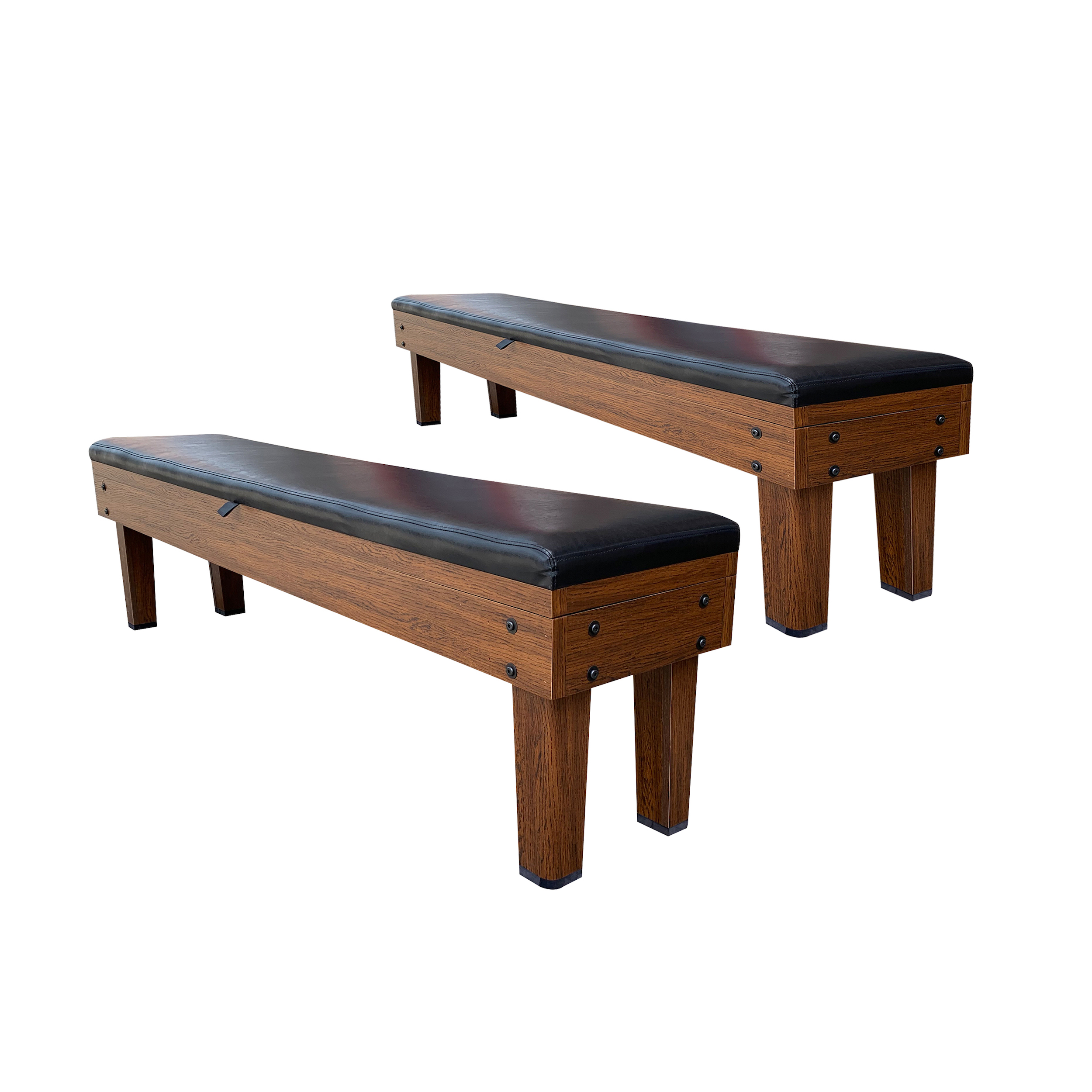 RACK Tuscany 6-Foot Storage Bench (Brown) – Set of 2 | RACK Pool Tables